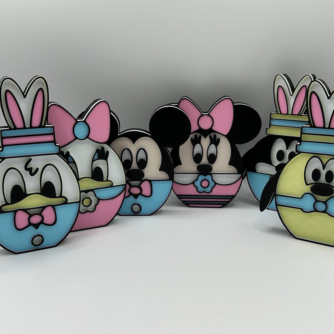Mickey and Friends Dapper Easter Egg Decorations - Etsy