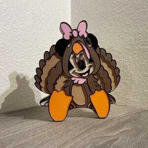 Thanksgiving Mickey or Minnie Mouse Turkey Decorations - Etsy