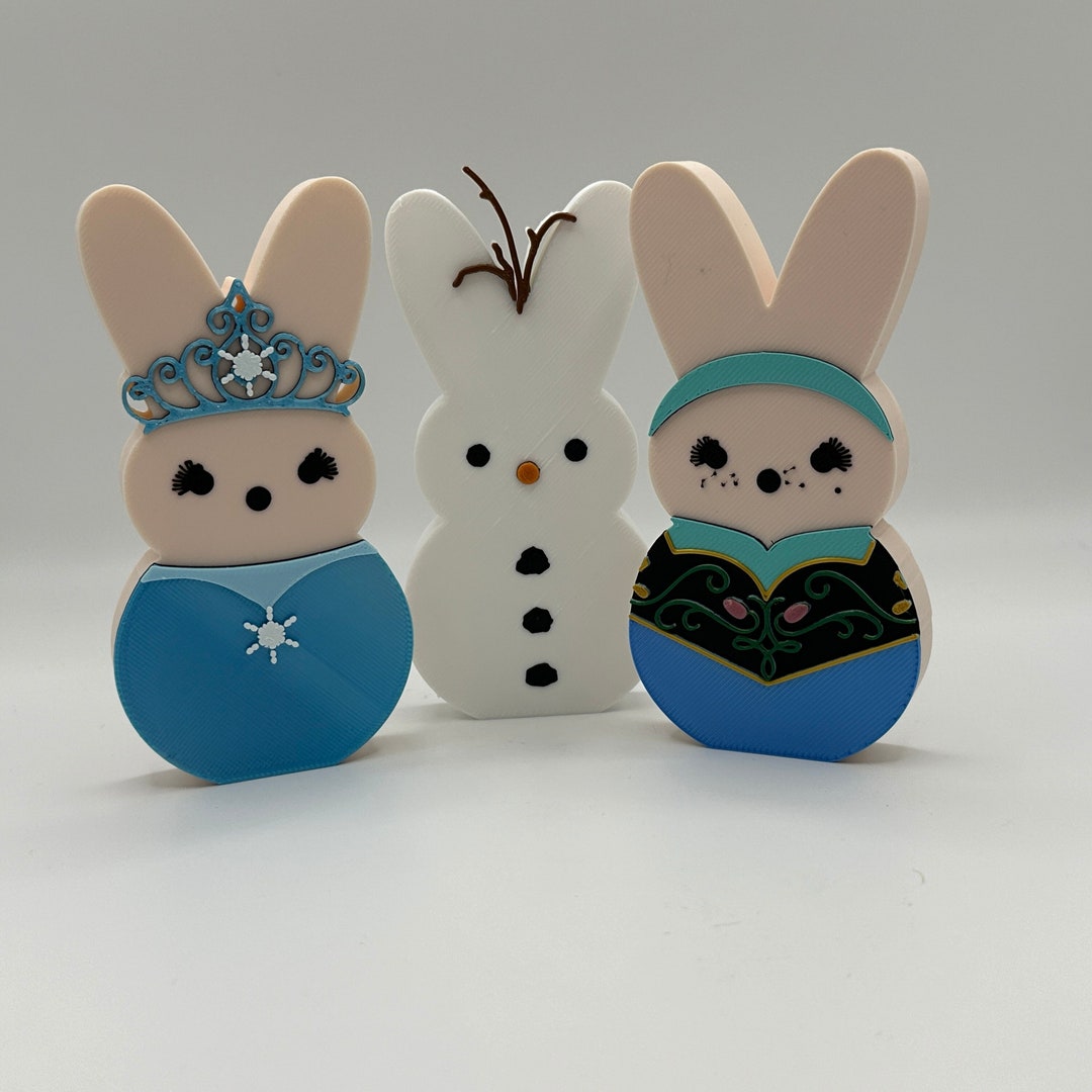 Disney's Frozen Anna, Elsa or Olaf Easter Treat Decorations 3d Printed ...
