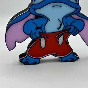 Stitch Dressed as Mickey Mouse Self Standing Decoration 3d Printed - Etsy