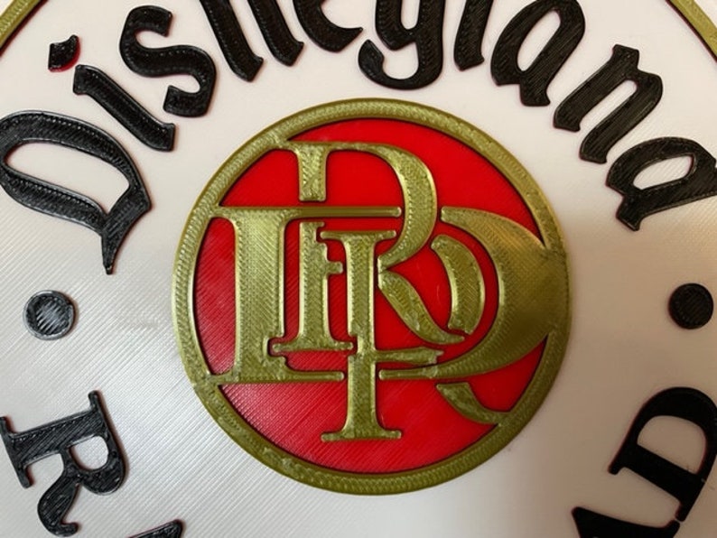 Disneyland Railroad Sign 3d Printed DRR Logo Sign - Etsy