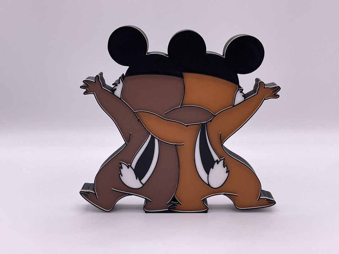 Chip N Dale Best Buddies Standing Decoration 3d Printed - Etsy