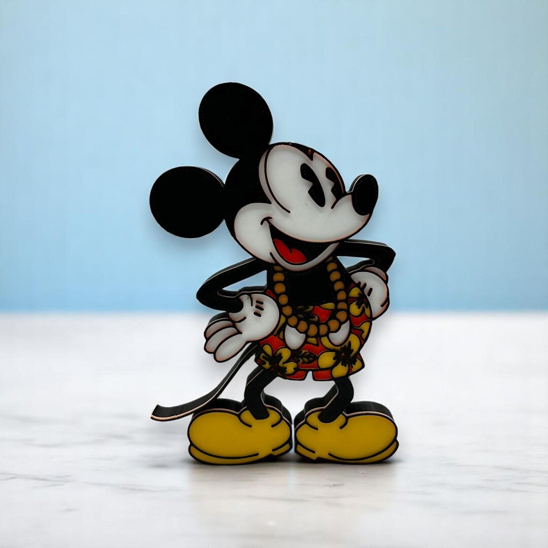 Mickey Mouse Island Decor – 3d-printed Tropical Freestanding Decoration ...