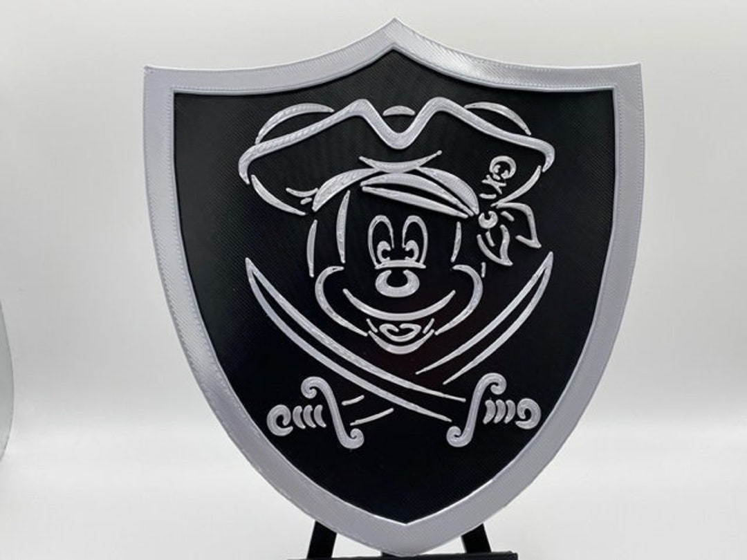 Mickey Mouse Pirate Plaque 3d Printed - Etsy