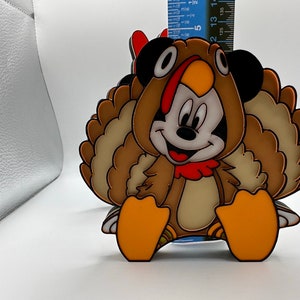 Thanksgiving Mickey or Minnie Mouse Turkey Decorations 3d Printed - Etsy