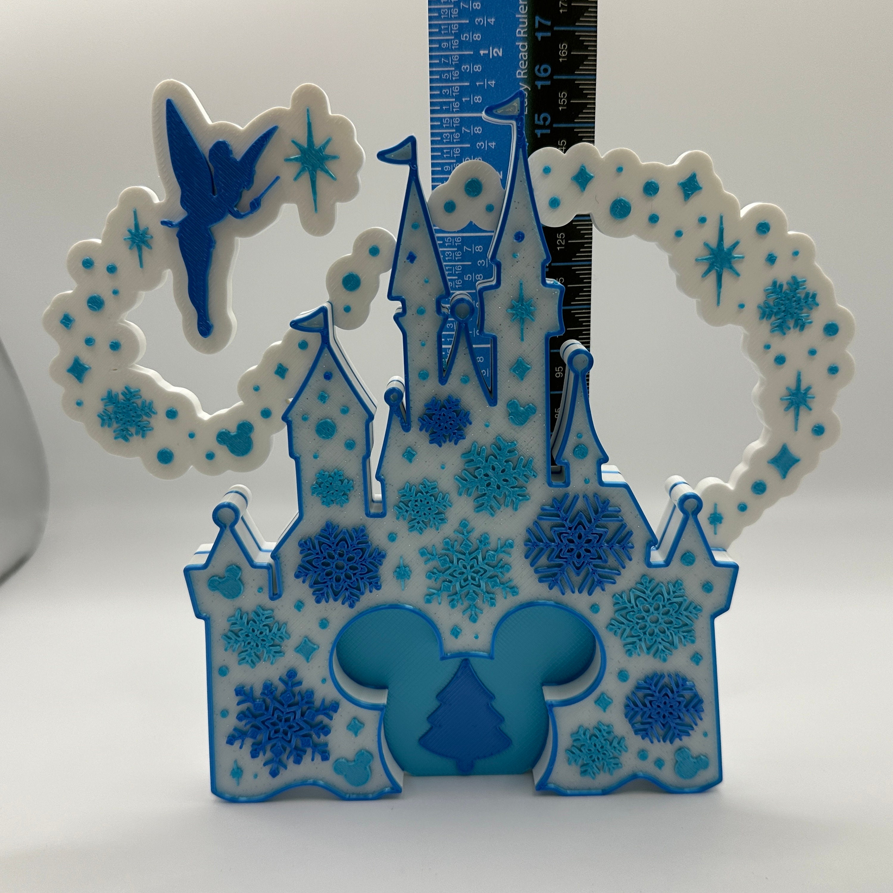 Winter Themed Disney Castle Decoration 3d Printed - Etsy