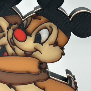 Chip N Dale Hugging Buddies Standing Decoration 3d Printed - Etsy