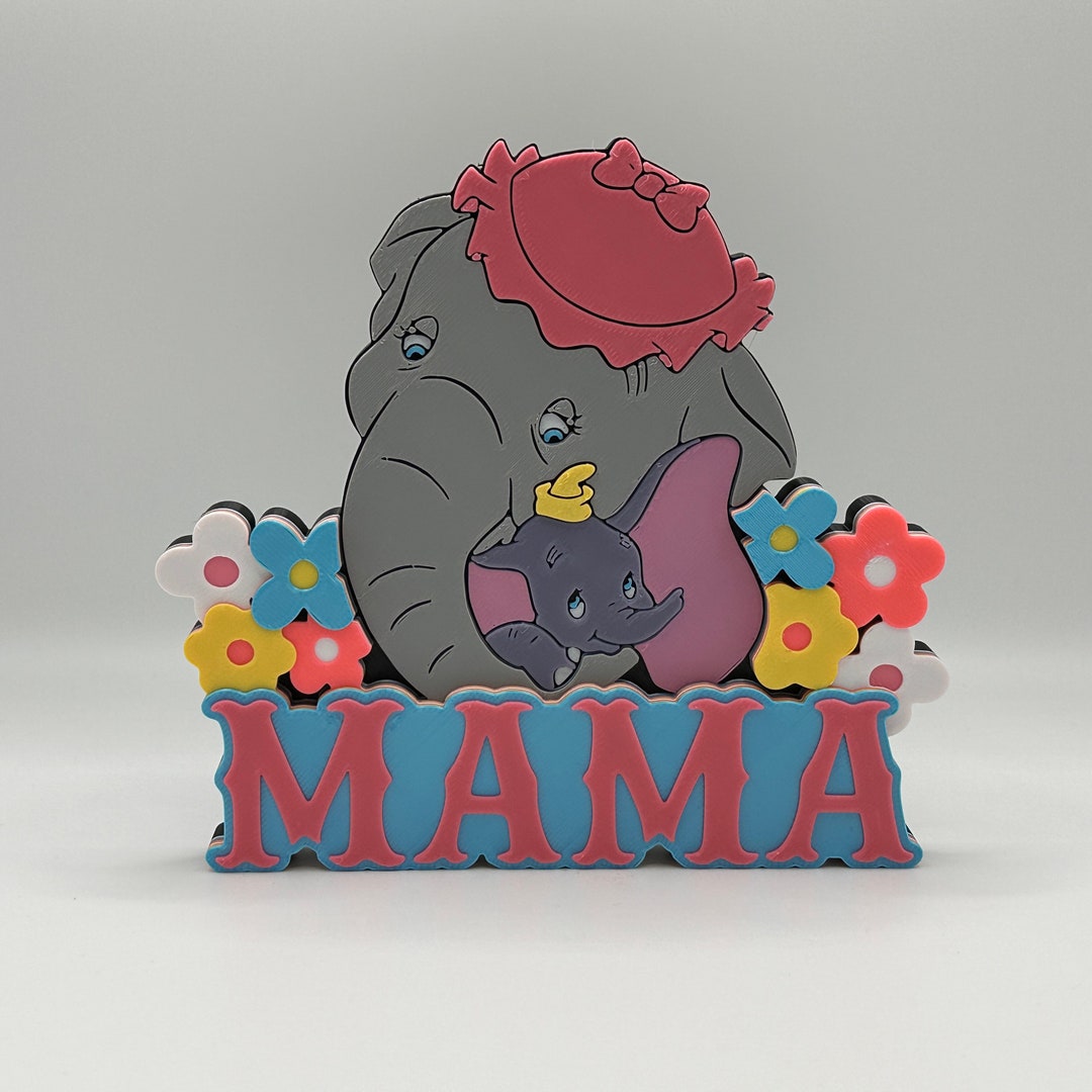Dumbo and Mrs. Jumbo Mama Standing Decoration 3d Printed - Etsy