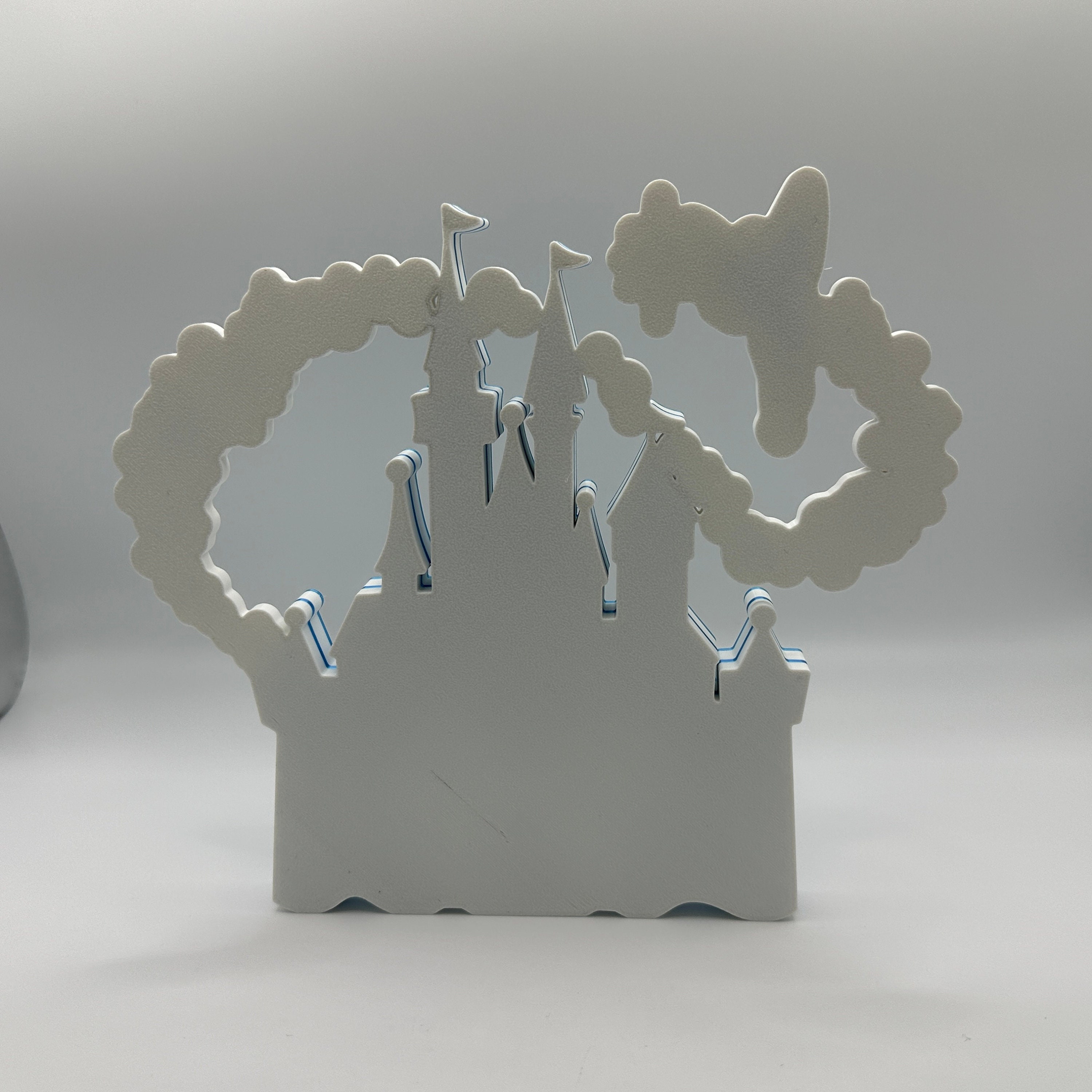Winter Themed Disney Castle Decoration 3d Printed - Etsy