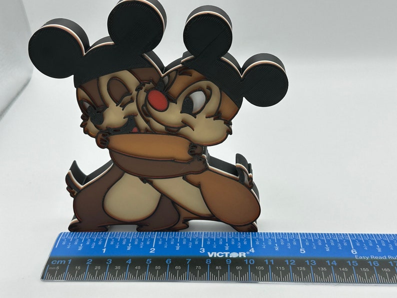 Chip N Dale Hugging Buddies Standing Decoration 3d Printed - Etsy