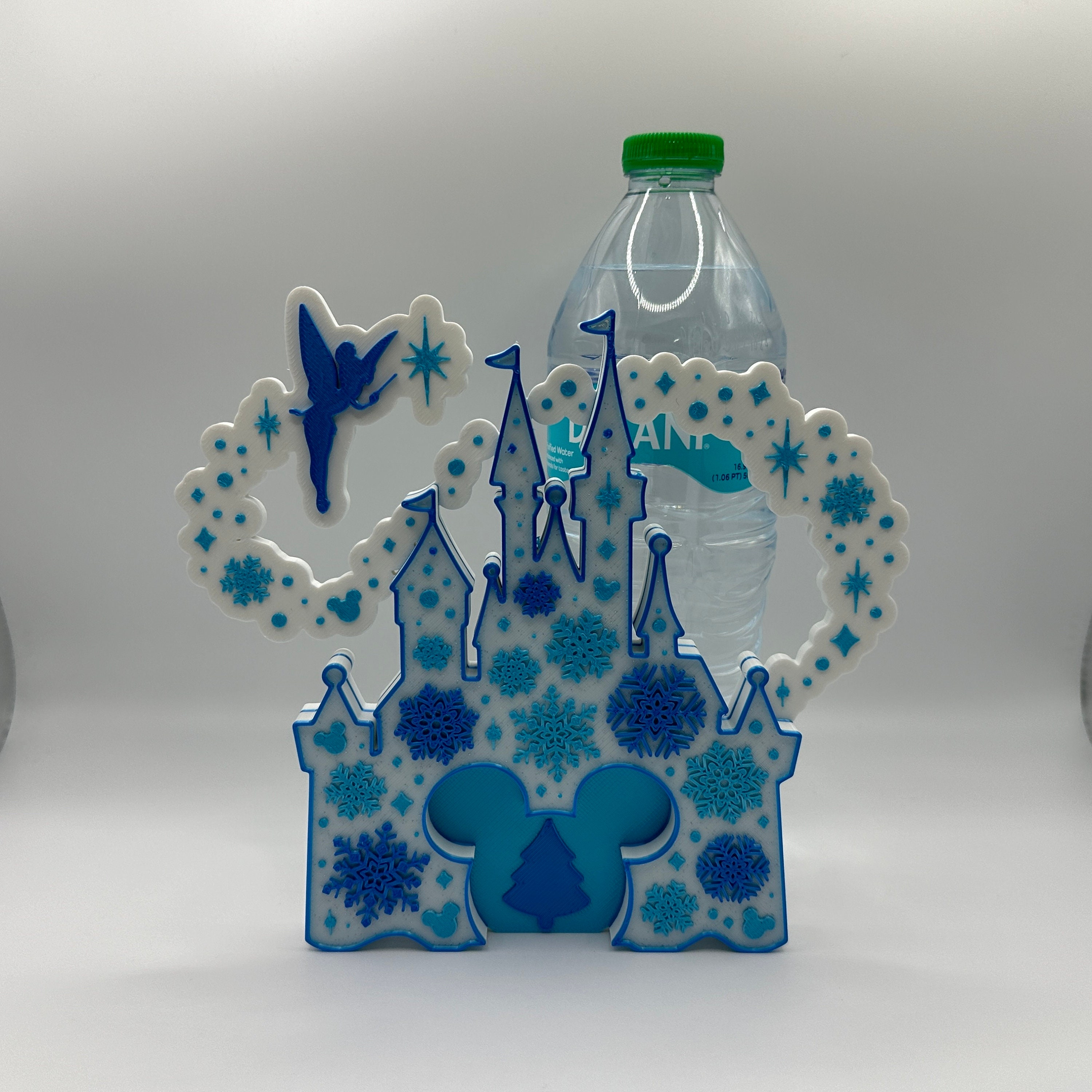 Winter Themed Disney Castle Decoration 3d Printed - Etsy