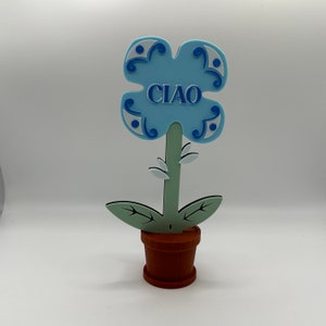 It's a Small World Inspired Hello Flower Standing Decorations 3d ...