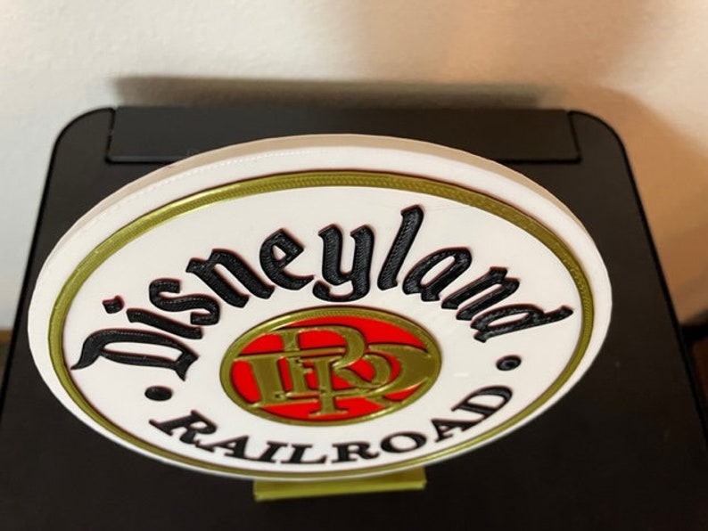 Disneyland Railroad Sign 3d Printed DRR Logo Sign - Etsy