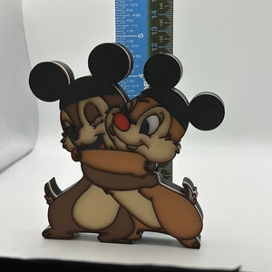 Chip N Dale Hugging Buddies Standing Decoration 3d Printed - Etsy