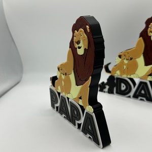 Lion King Mufasa and Simba 3D Printed Father's Day Decor - Etsy