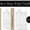 Fee Schedule Template/editable Template/interior Design/schedule ...