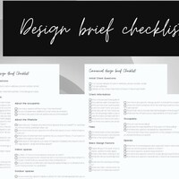Interior Design Brief Checklist/ Architectural Brief/ Design Brief ...