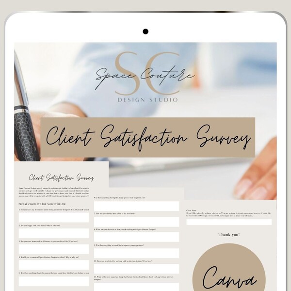 Interior Design Client Survey Template - Etsy