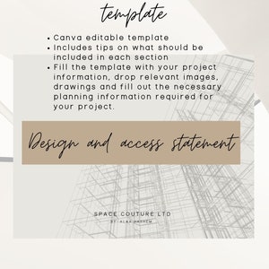 Design and Access Statement Template/ Design Statement/architect ...