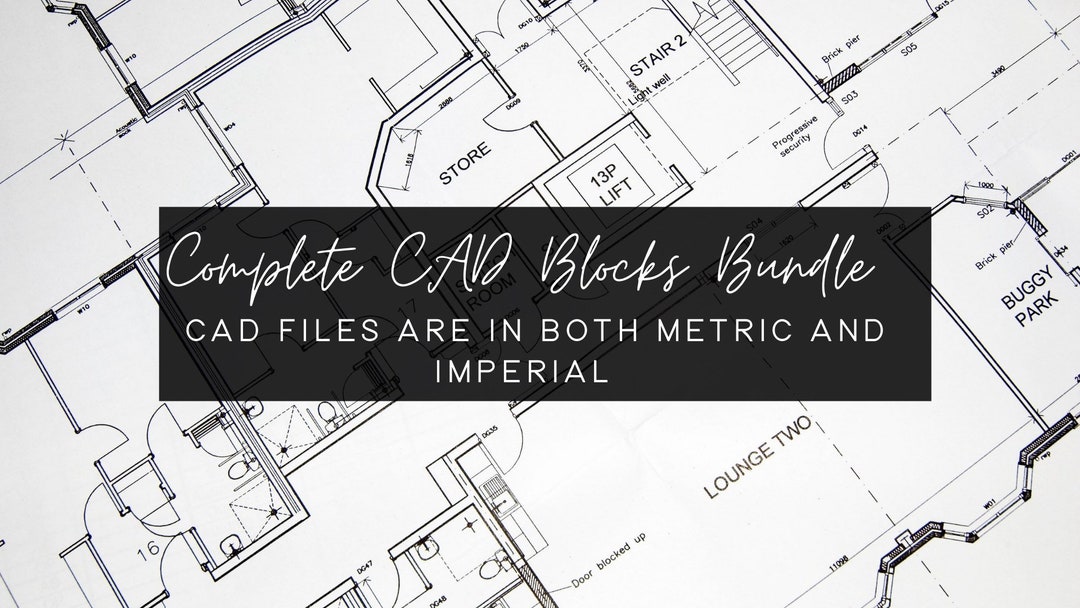 Full CAD Blocks Set/ Professional CAD Bundle/ Interior Design ...