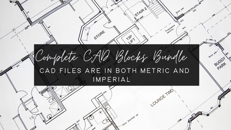 Full CAD Blocks Set/ Professional CAD Bundle/ Interior Design ...