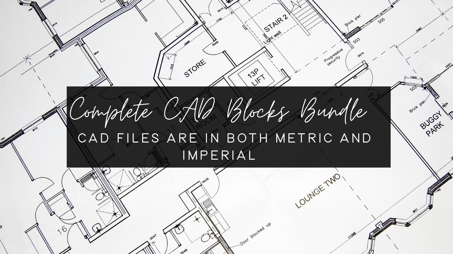 Full CAD Blocks Set/ Professional CAD Bundle/ Interior Design ...