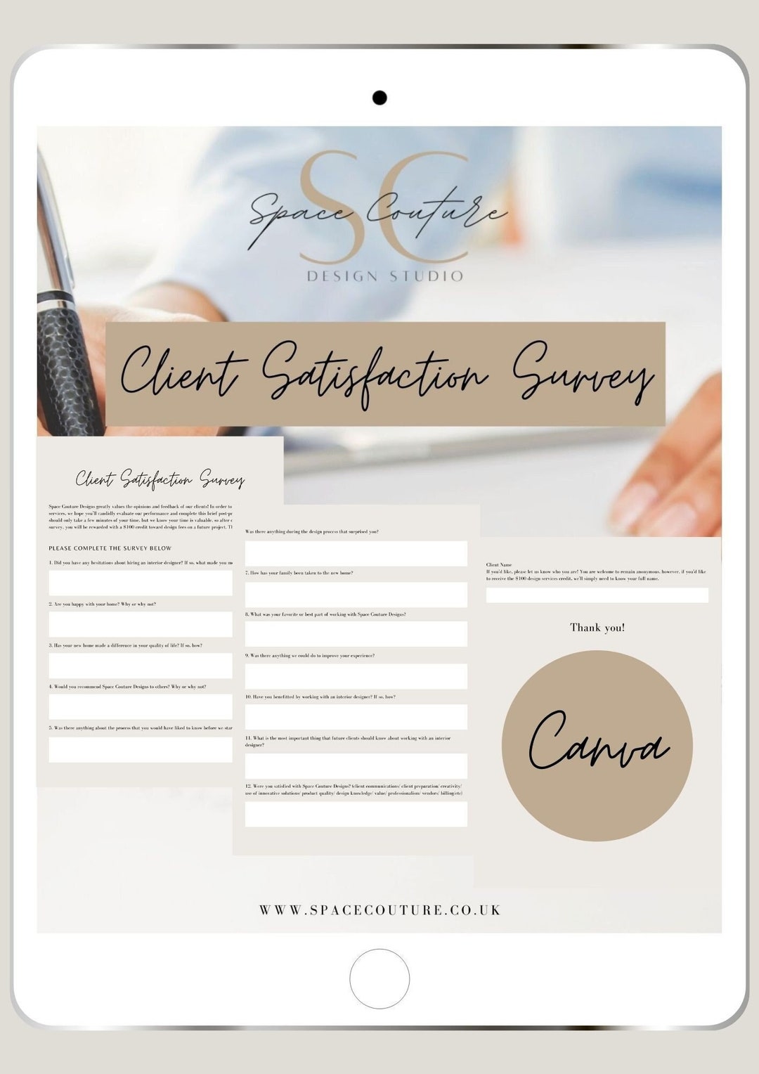 Client Satisfaction Survey, Client Feedback, Client Questionnaire ...