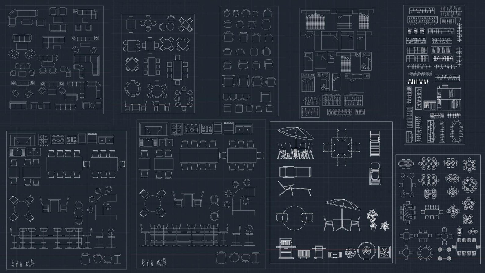 Full CAD Blocks Set/ Professional CAD Bundle/ Interior Design ...
