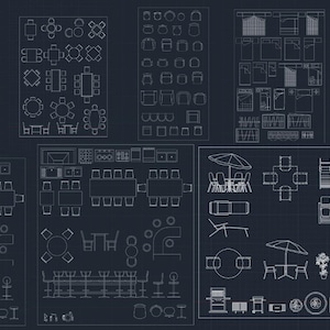 Full CAD Blocks Set/ Professional CAD Bundle/ Interior Design ...