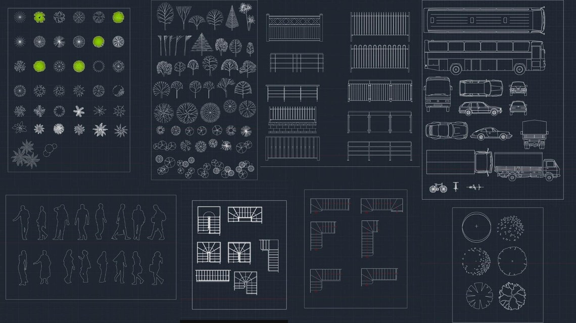 Full CAD Blocks Set/ Professional CAD Bundle/ Interior Design/ - Etsy