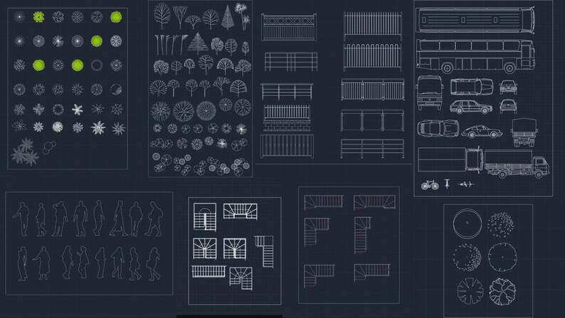 Full CAD Blocks Set/ Professional CAD Bundle/ Interior Design ...