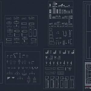 Full CAD Blocks Set/ Professional CAD Bundle/ Interior Design ...