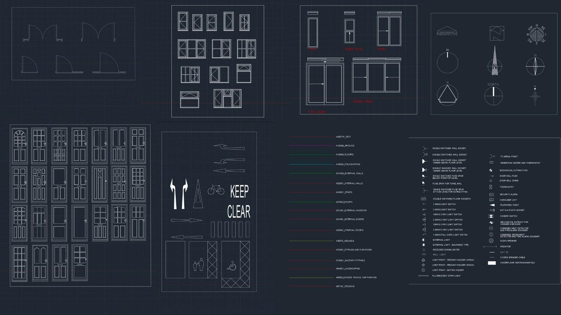 Full CAD Blocks Set/ Professional CAD Bundle/ Interior Design ...