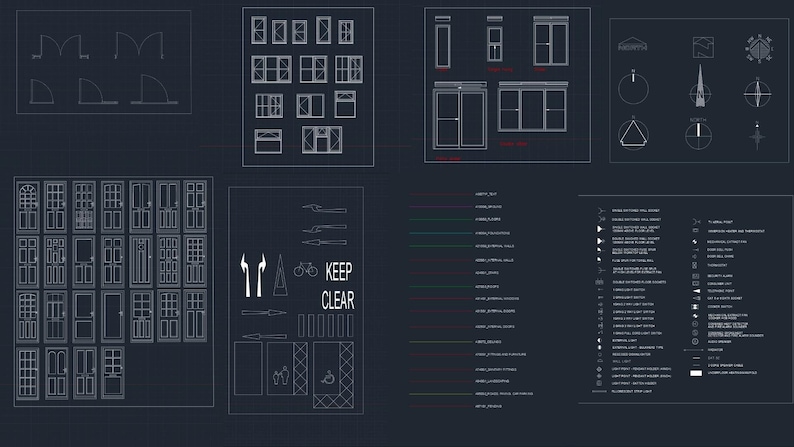 Full CAD Blocks Set/ Professional CAD Bundle/ Interior Design ...