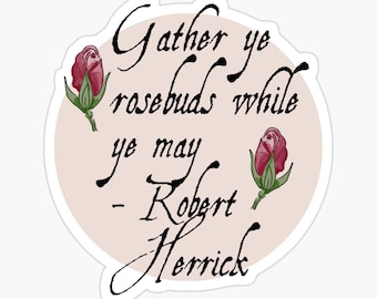 Gather Ye Rosebuds Poem - Etsy