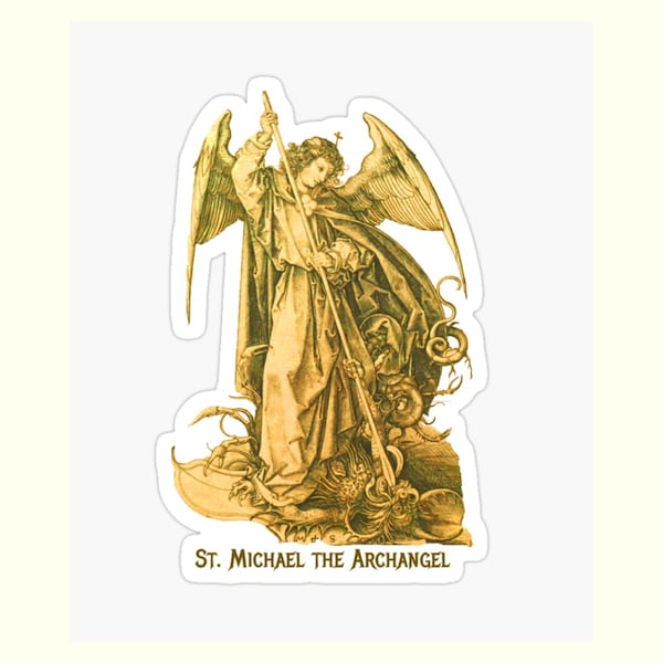 Archangel Michael Bumper Sticker - Etsy