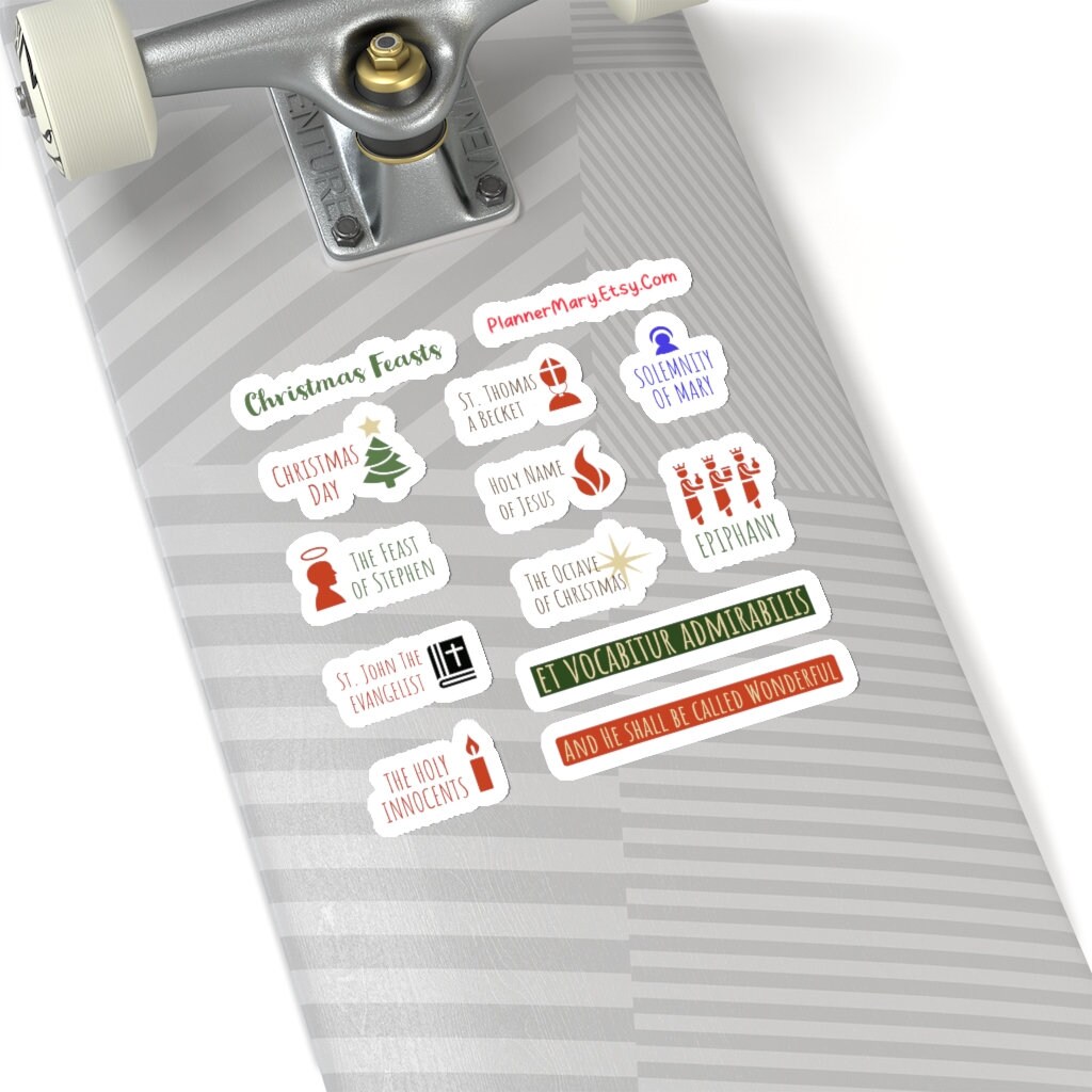 Christmas Feasts Sticker Pack, Latin Mass Liturgical Calendar Kiss-cut ...