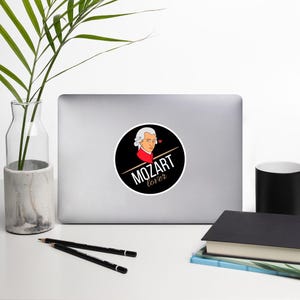 Mozart Fan Sticker: Cute Amadeus Decal for Laptop, Journal. Classical ...