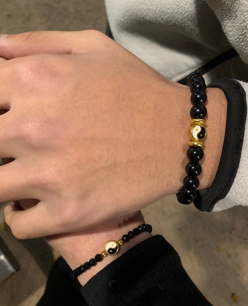 Yin Yang Couples/friendship Bracelet Set - Etsy