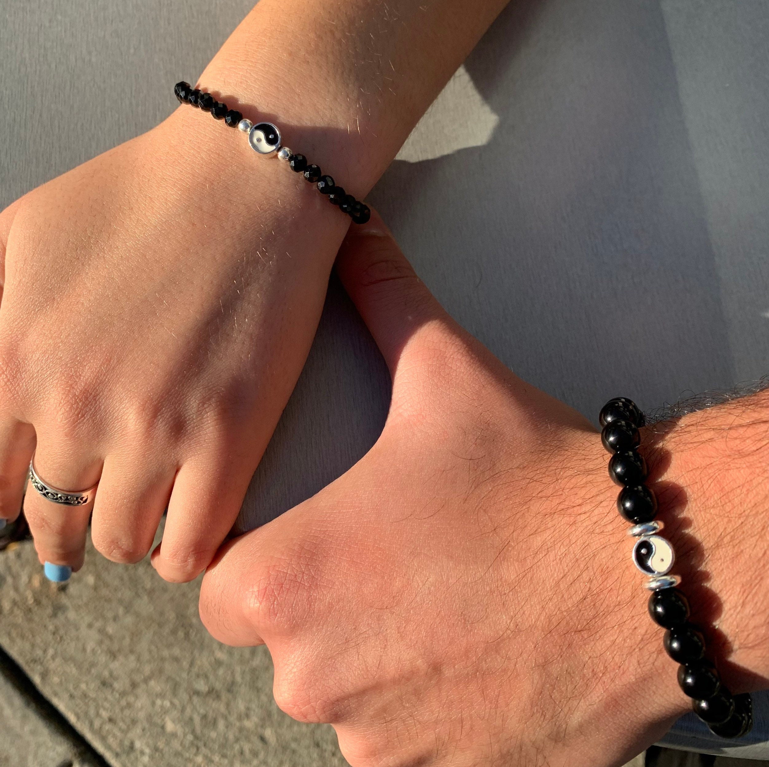 Yin Yang Couples/friendship Bracelet Set - Etsy