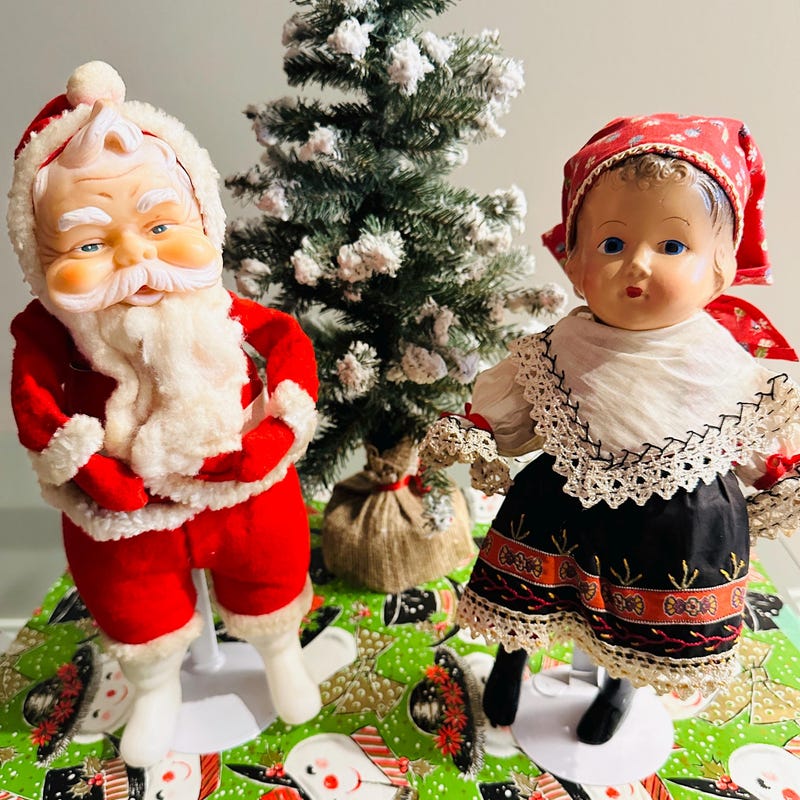 Vintage Santa Doll - Etsy