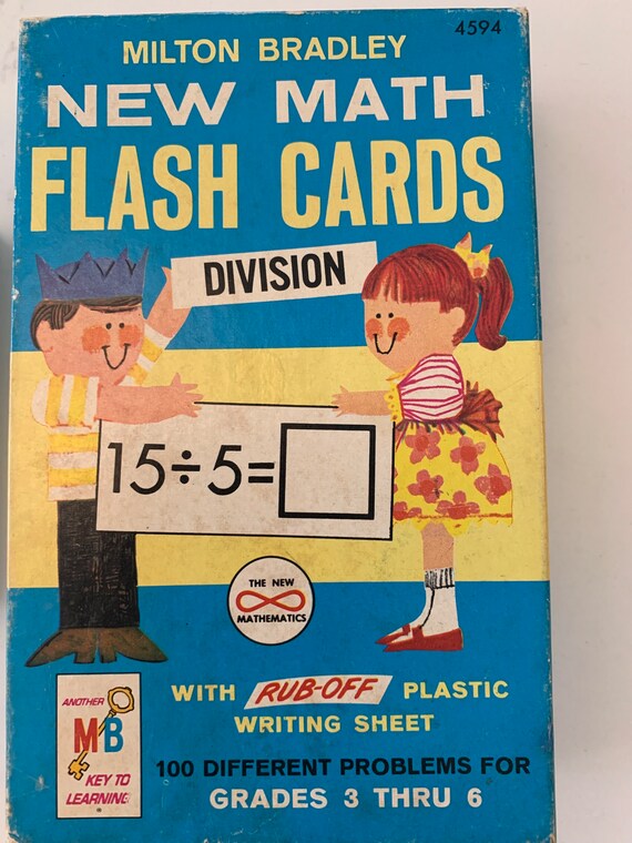 Milton Bradley New Math Flash Cards Teaching Tool - Etsy