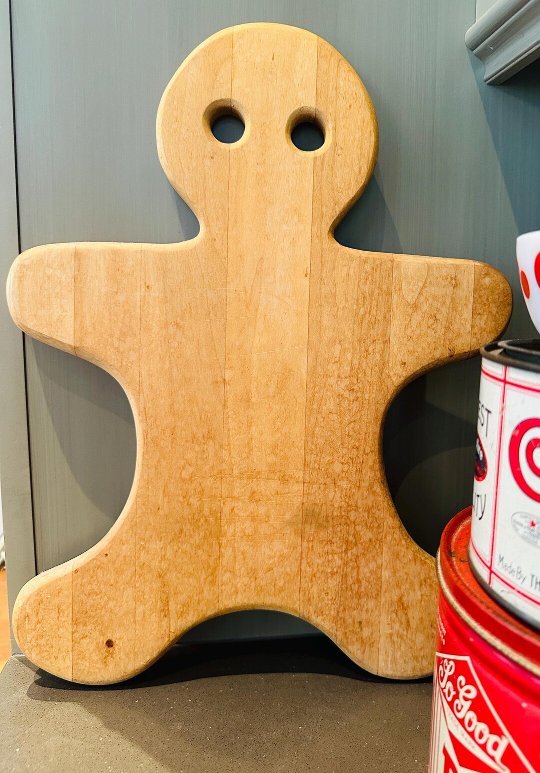Vintage Gingerbread Man Wood Cutting Board Kitchen Christmas - Etsy