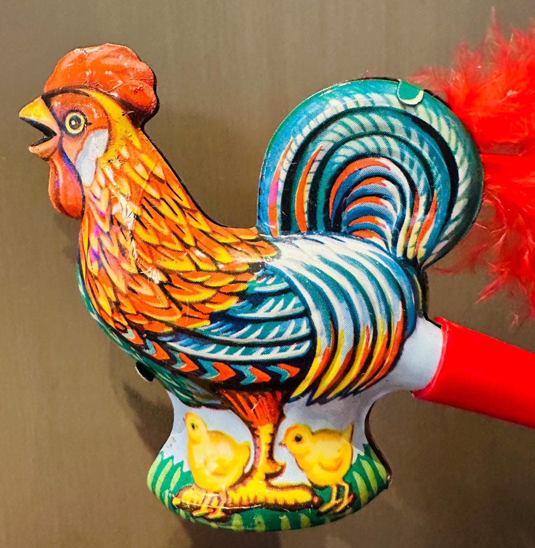 Vintage Rooster Whistle Western Germany Easter Toy Easter Basket - Etsy