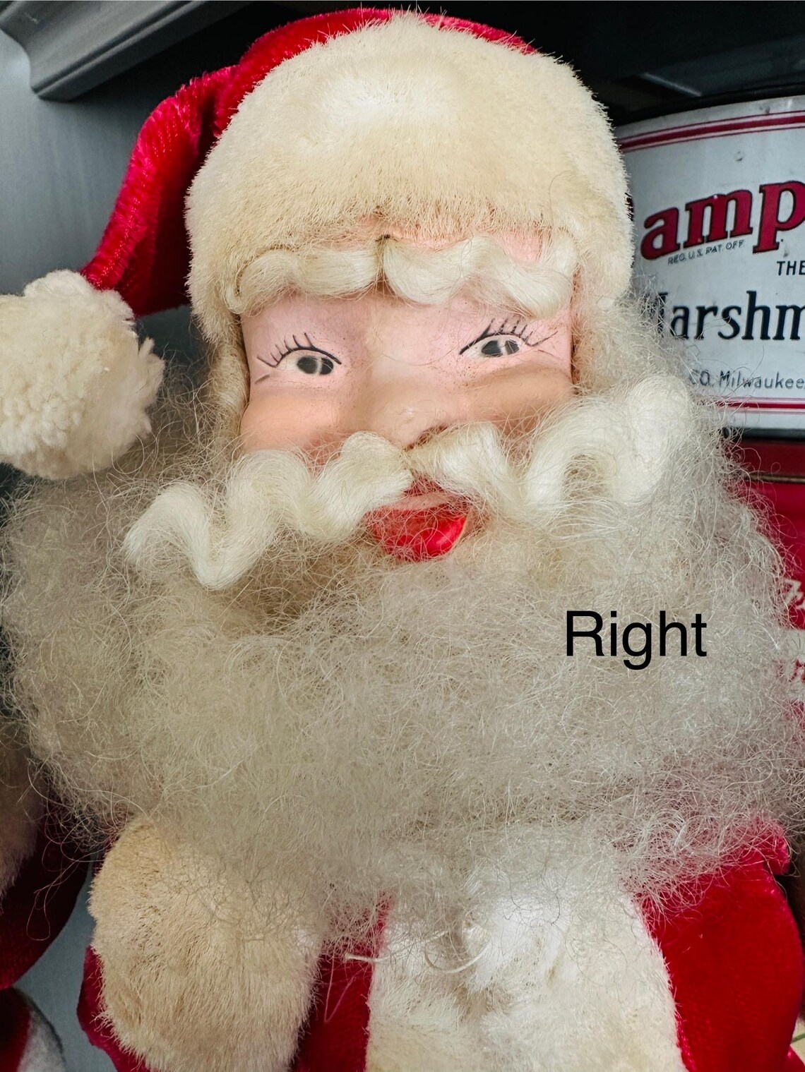 Vintage Howard Gale White Ivory Santa Claus Figure Vintage Christmas ...