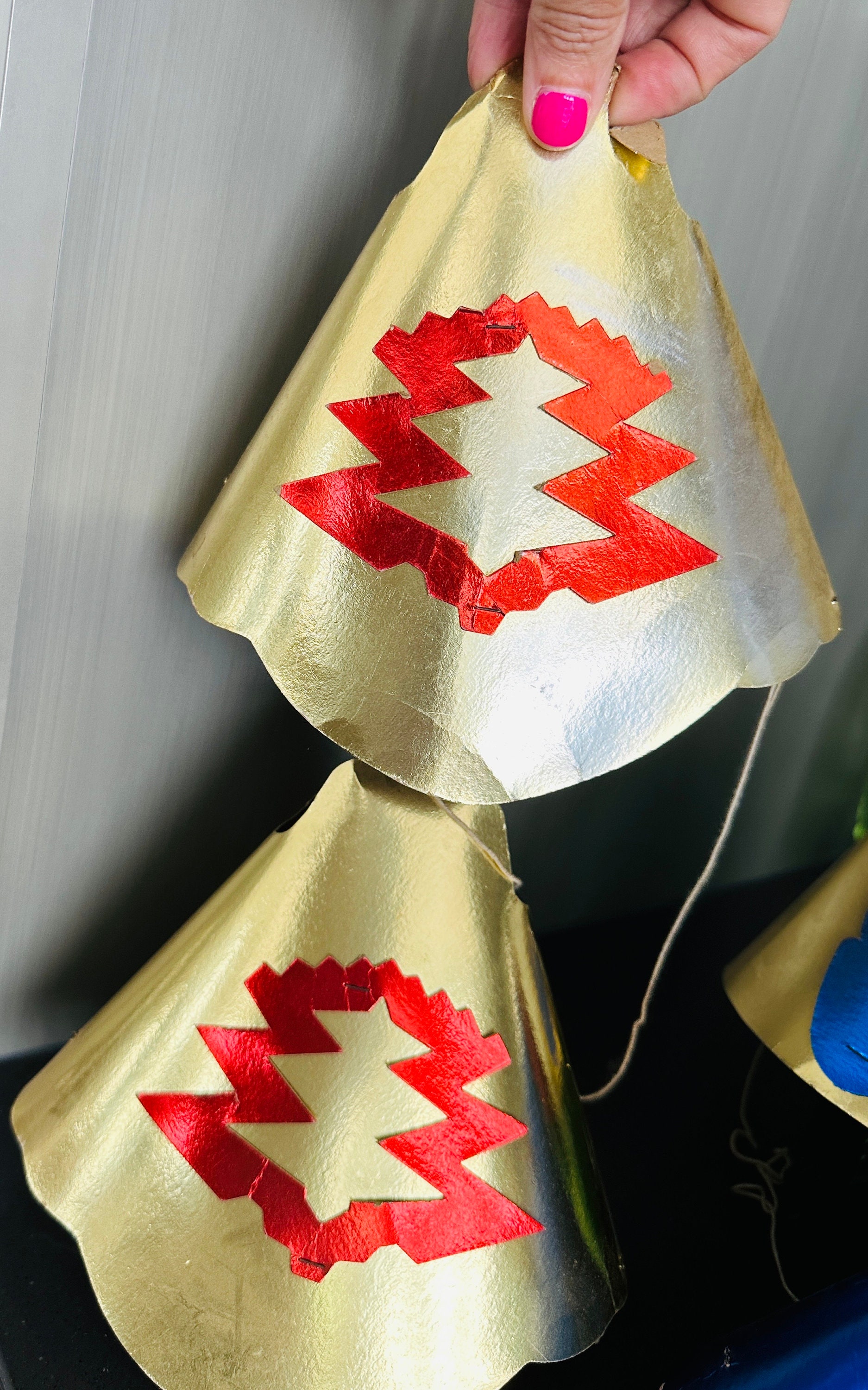 Vintage Birthday Party Hats Party Supplies Metallic Super Powers Set 6 ...