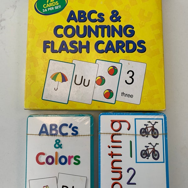 Counting Flash Cards - Etsy