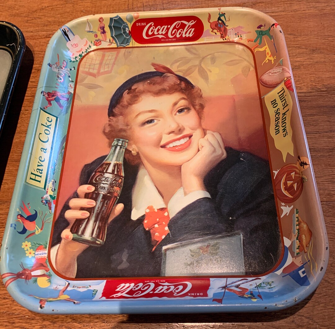 Vintage Coca-cola Coke Coca Cola Trays Advertising - Etsy