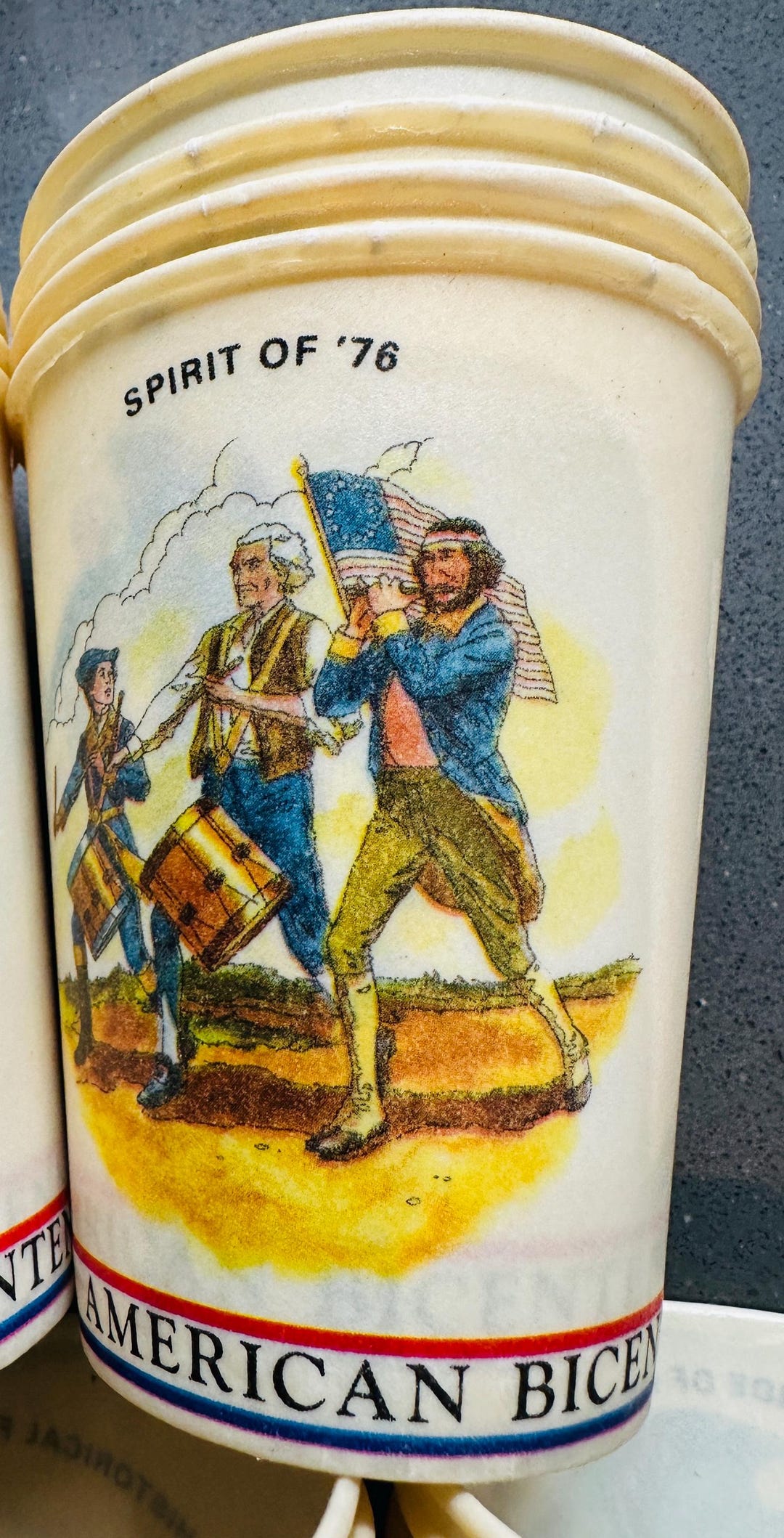 Vintage 1976 Bicentennial Dixie Paper Cups Set of 30 6 Patterns Colored ...
