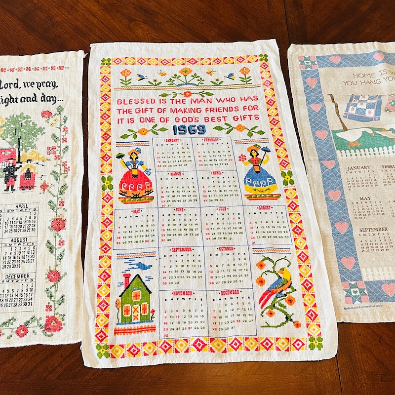 Tea Towel Calendar - Etsy